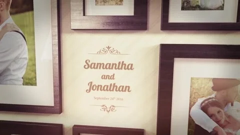 After Effects: Picture Frame Slideshow (The Gallery) #243132445