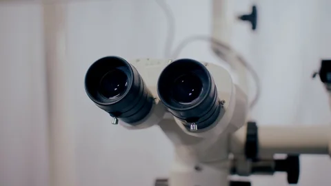 picture of an operating microscope in a ... | Stock Video | Pond5
