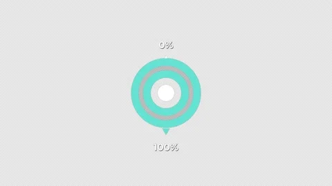 Pie Chart 0 to 100% Percentage Infograph... | Stock Video | Pond5