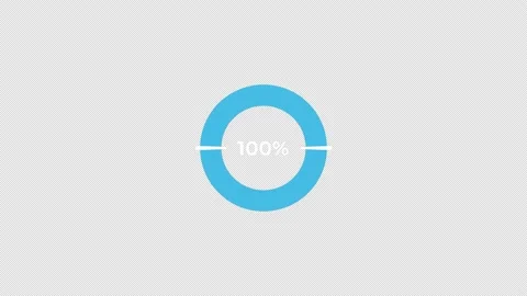 Pie Chart 0 to 100% Percentage Infograph... | Stock Video | Pond5