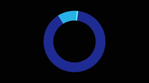 Pie charts animation. percent circle rou... | Stock Video | Pond5