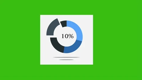 Pie charts animation. percent circle rou... | Stock Video | Pond5