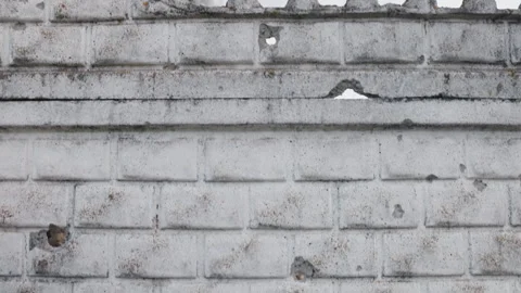 pierced wall, aftermath of shelling, Des... | Stock Video | Pond5