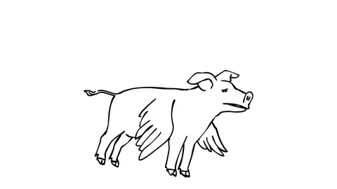 Lechon Drawing Black And White