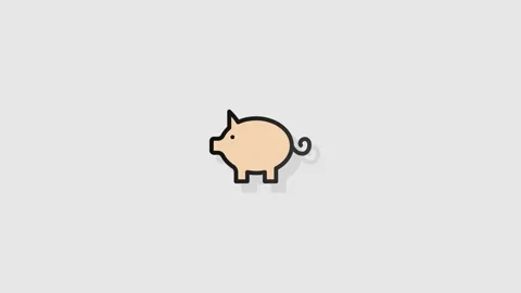 Pig Logo Stock Video Footage | Royalty Free Pig Logo Videos | Pond5