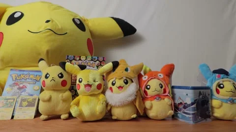 Pikachu Fan Collection | Stock Video | Pond5