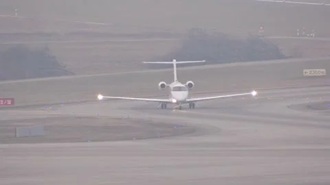 pilatus pc 24 light private jet seen tax... | Stock Video | Pond5