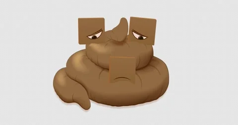 Pile of poo disappointed face | Stock Video | Pond5