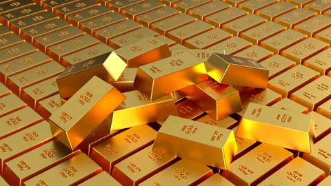 Pile Stack of Gold Animation | Stock Video | Pond5