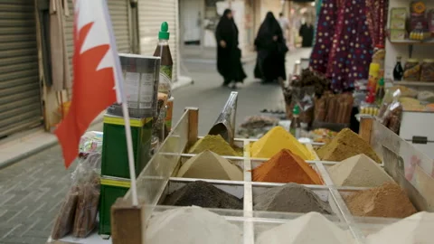 Piles Of Spices On A Market Stall In Man... | Stock Video | Pond5