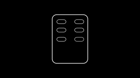 Pill blister pack animated on a black ba... | Stock Video | Pond5