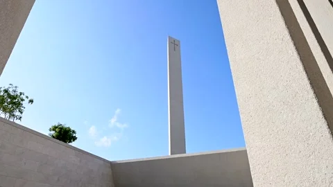 Pillar With Holy cross in side Abrahamic... | Stock Video | Pond5