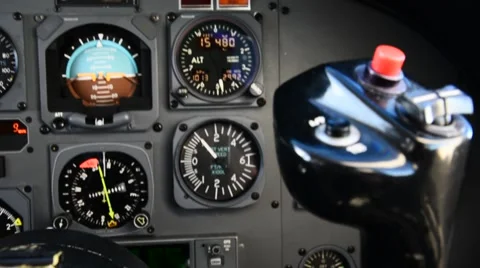 Airplane Cockpit Instruments Stock Video Footage | Royalty Free ...