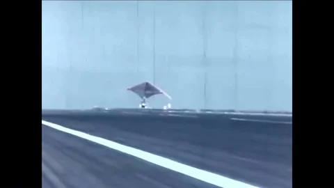 A pilot flying in a Flex-Wing Flying Tes... | Stock Video | Pond5