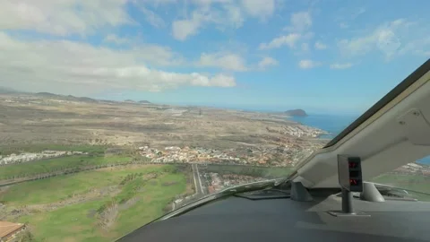 Pilot Point of View, Landing Airplane in... | Stock Video | Pond5