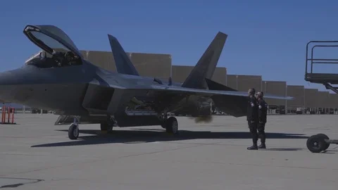 Pilot prepare to ride Lockheed Martin F-... | Stock Video | Pond5