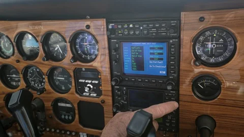 Pilot Pushes Buttons In The Cockpit of A... | Stock Video | Pond5