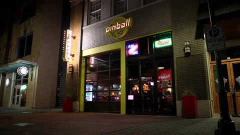 Pinball Museum Exterior downtown Chattan... | Stock Video | Pond5