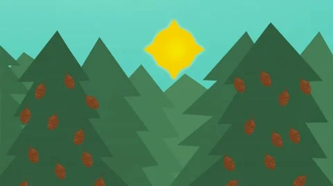 Pine Tree - Vector Animation - Photosyn... | Stock Video | Pond5
