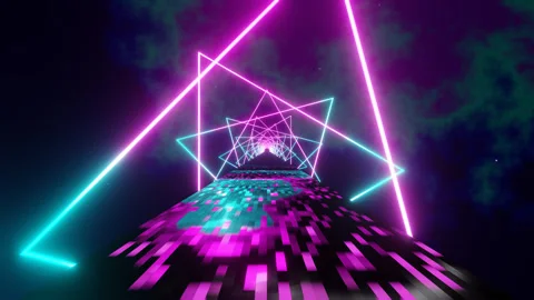 Pink and Cyan Space Bridge Background Lo... | Stock Video | Pond5