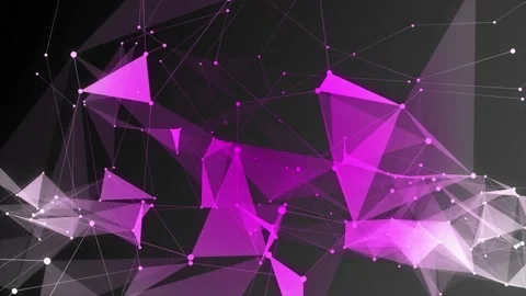 Pink and white color plexus technology b... | Stock Video | Pond5