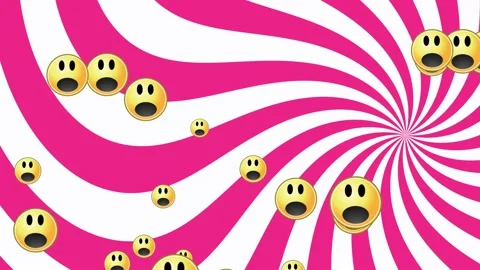 Pink Animated Background Smiley Emoticon... | Stock Video | Pond5