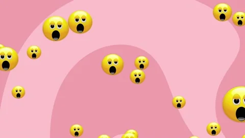 Pink Animated Background Smiley Emoticon... | Stock Video | Pond5