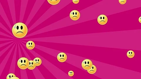 Pink Animated Background Smiley Emoticon... | Stock Video | Pond5