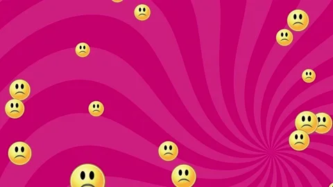 Pink Animated Background Smiley Emoticon... | Stock Video | Pond5