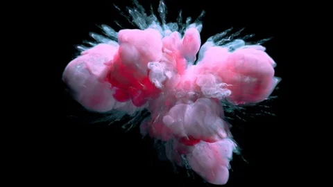 Pink Blue Color Burst colorful smoke pow... | Stock Video | Pond5