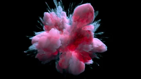 Pink Blue Color Burst colorful smoke pow... | Stock Video | Pond5