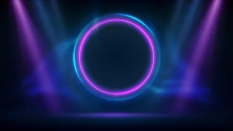 Pink blue purple animated spotlight back... | Stock Video | Pond5