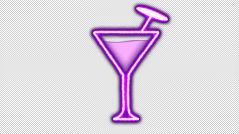 Cocktail Glass Animation Stock Video Footage | Royalty Free Cocktail ...