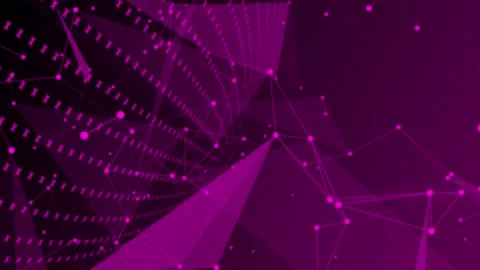 Pink color plexus technology background | Stock Video | Pond5