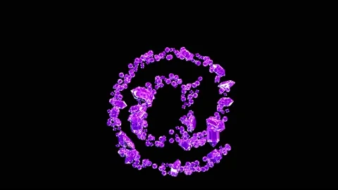 pink gems at sign with animated reflecti... | Stock Video | Pond5