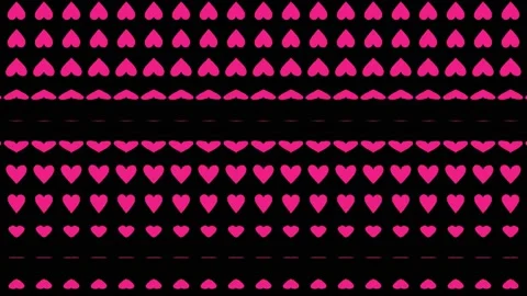 Pink Heart shape Moving wave animation m... | Stock Video | Pond5