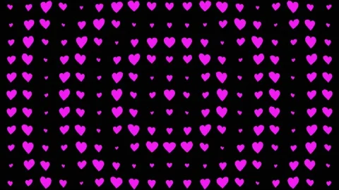 Pink Heart shape Moving wave animation m... | Stock Video | Pond5