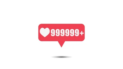 Pink like Icon on white background for S... | Stock Video | Pond5