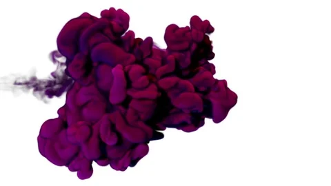 Pink Ink with alpha mask underwater move... | Stock Video | Pond5