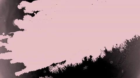 Pink ink, liquid paint, ink splash on bl... | Stock Video | Pond5