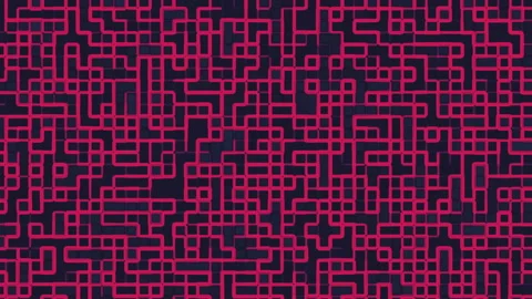 Pink lines form a complex grid pattern o... | Stock Video | Pond5