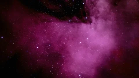 Pink Nebula Space Flight, Outer Space, 4... | Stock Video | Pond5