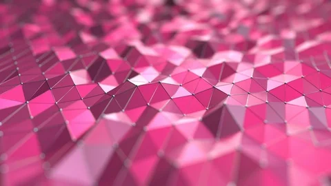 Pink polygons, loopable animation | Stock Video | Pond5