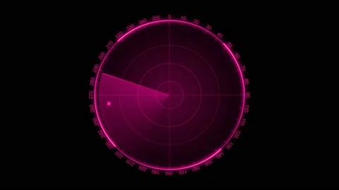 pink radar HUD animated on black backgro... | Stock Video | Pond5