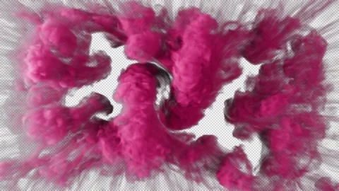 pink smoke shockwave blowing transition ... | Stock Video | Pond5