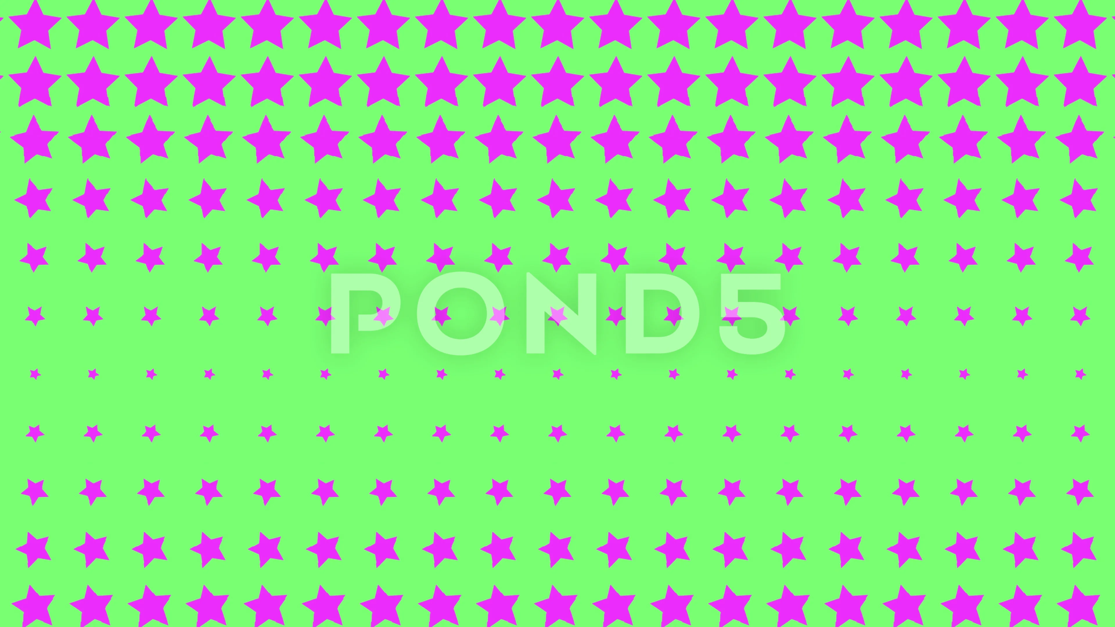 Pink And Green Stars Background