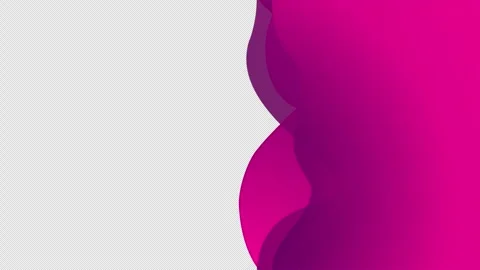 Pink wavy animated border with alpha cha... | Stock Video | Pond5