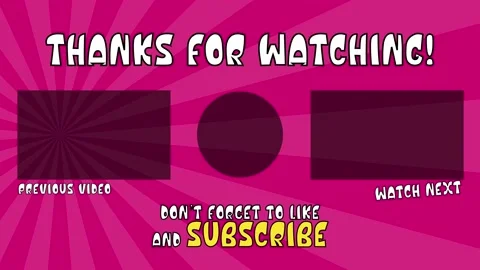 Pink Youtube End Screen Video Card Anima... | Stock Video | Pond5