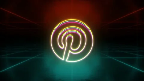Pinterest logo animation retro backgroun... | Stock Video | Pond5