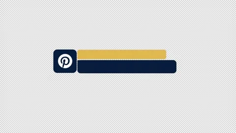 pinterest modern lower third style 1 | Stock Video | Pond5